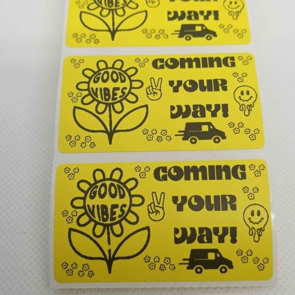 Hand Crafted | Office | 0 Good Vibes Shipping Labels Thermal Packaging ...
